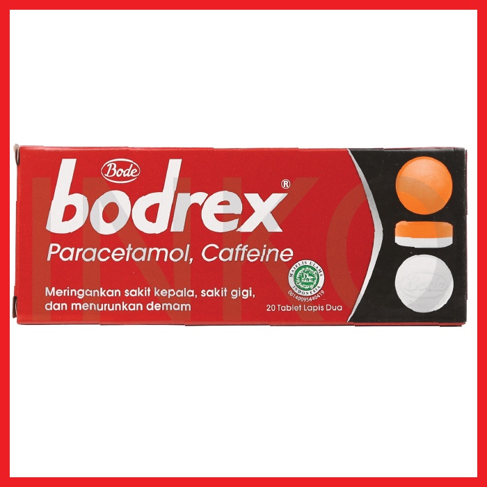 Jual BODREX PARACETAMOL CAFFEINE OBAT SAKIT KEPALA GIGI DEMAM 20TABLET ...