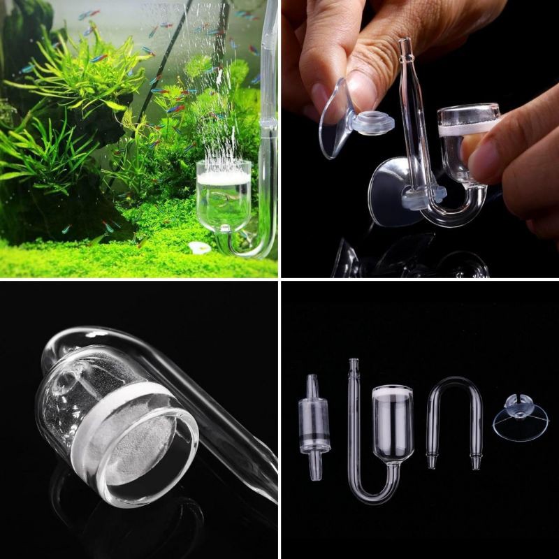 Jual 1 set diffuser aquascape CO2 mini akuarium aquarium pompa udara ...