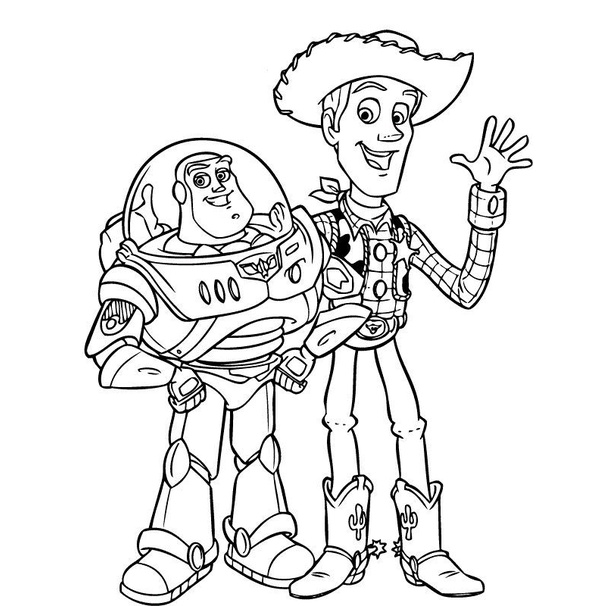 Jual Gambar Mewarnai Toy Story A4 untuk melatih kreatifitas anak ...