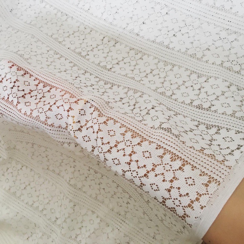 BROKAT LACE VINTAGE PUTIH BROKEN WHITE | Shopee Indonesia