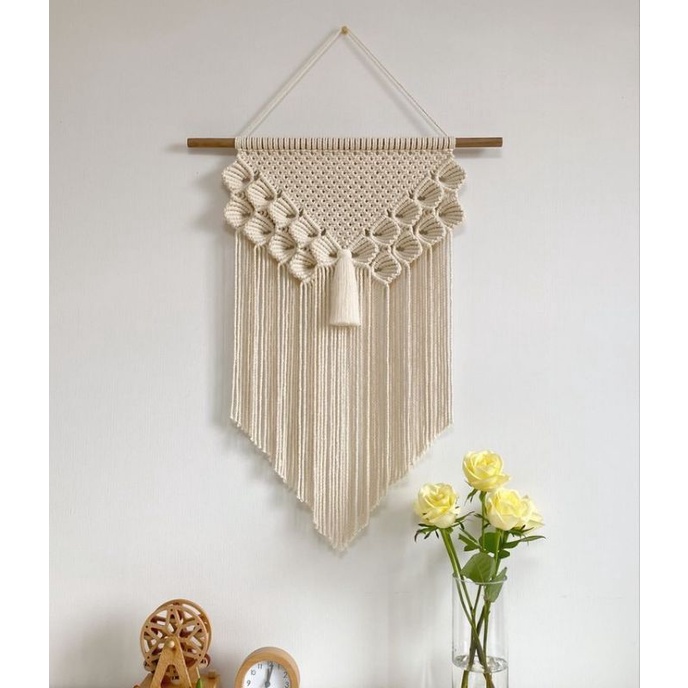 Jual hiasan dinding makrame/macrame wallhanging/walldecor macrame ...