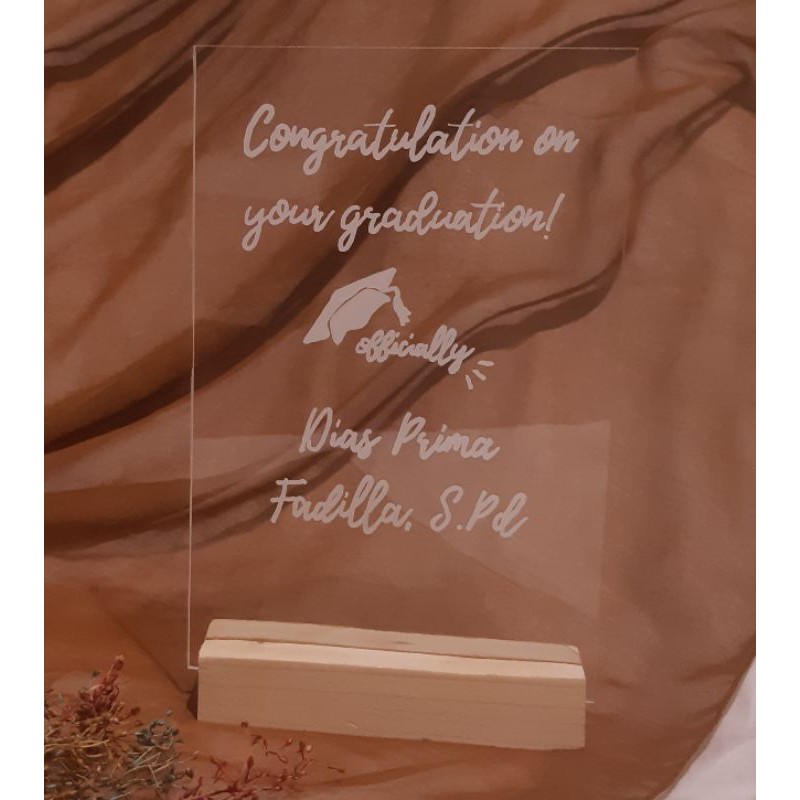 Jual Gift Box Acrylic / Hampers / Kartu Ucapan Akrilik / Custom ...