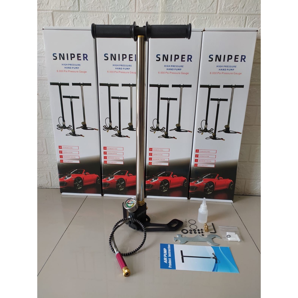Jual Pompa PCP 3 Stage Kaki Lipat Tekanan 6000 psi Merk Sniper | Pompa ...