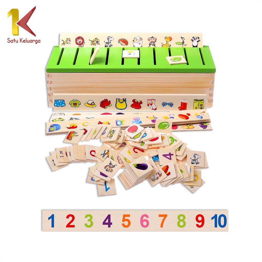 Jual Satu Keluarga Mainan Anak Puzzle Kayu M176 Mainan Edukasi ...