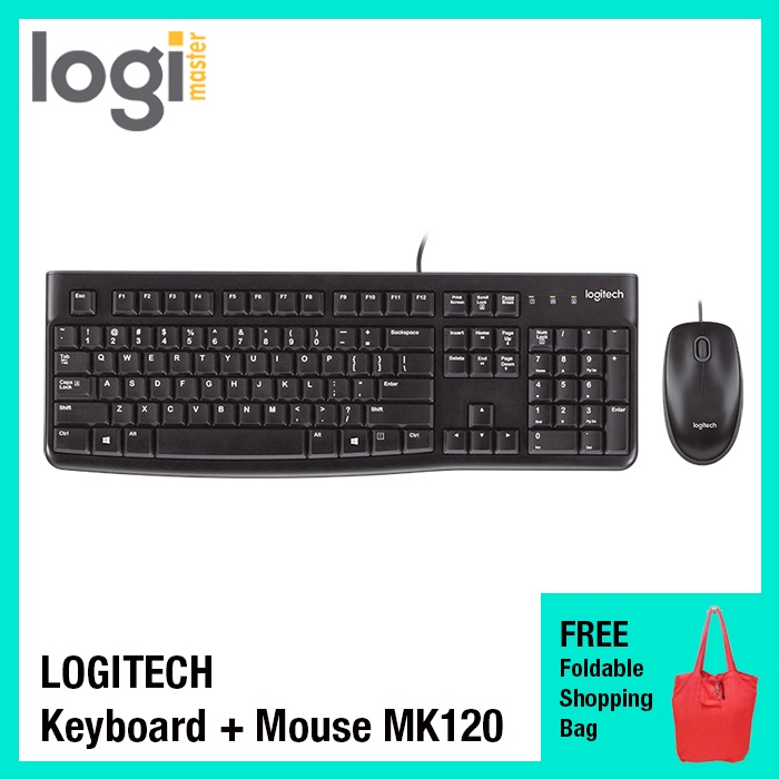 Jual Logitech MK120 Keyboard dan Mouse Combo | Shopee Indonesia