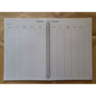 Jual BUKU REGISTER RUJUKAN | Shopee Indonesia