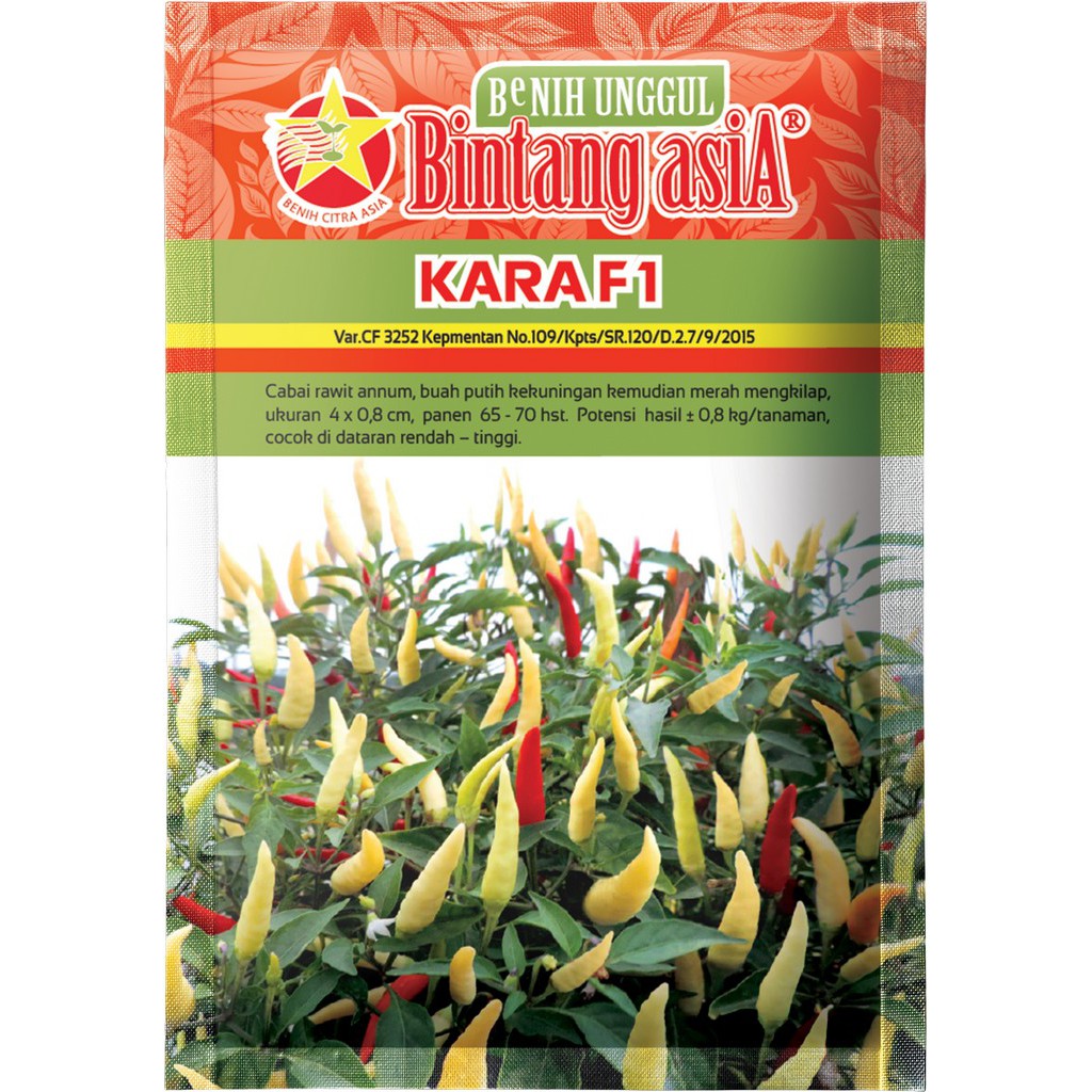 Jual Benih Cabai Rawit KARA F1 10 Gram - Reguler Pouch - Bintang Asia ...