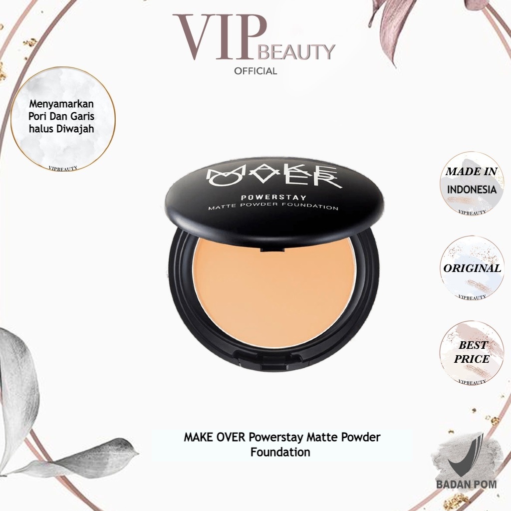 Jual MAKE OVER Powerstay Matte Powder Foundation 12 g - Bedak Padat ...