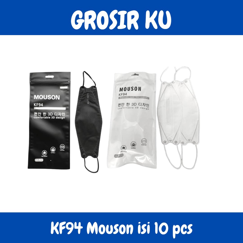 Jual MOUSON Masker KF94 isi 10 pcs | Shopee Indonesia