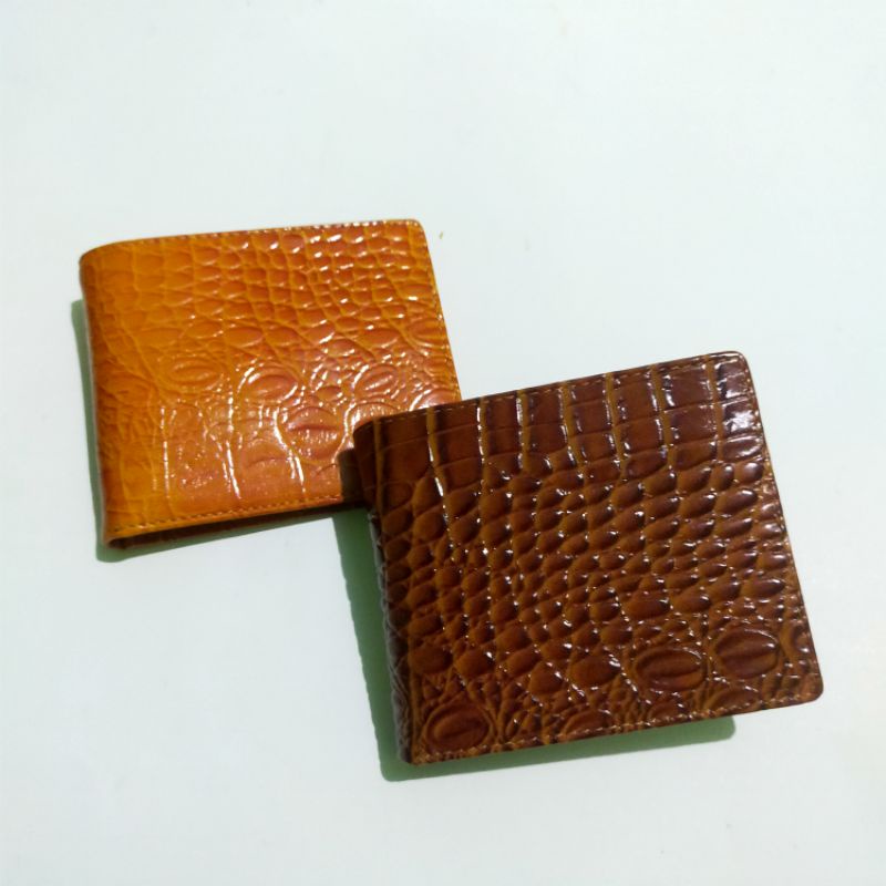 Jual dompet kulit asli 100% (motif buaya) Indonesia|Shopee Indonesia