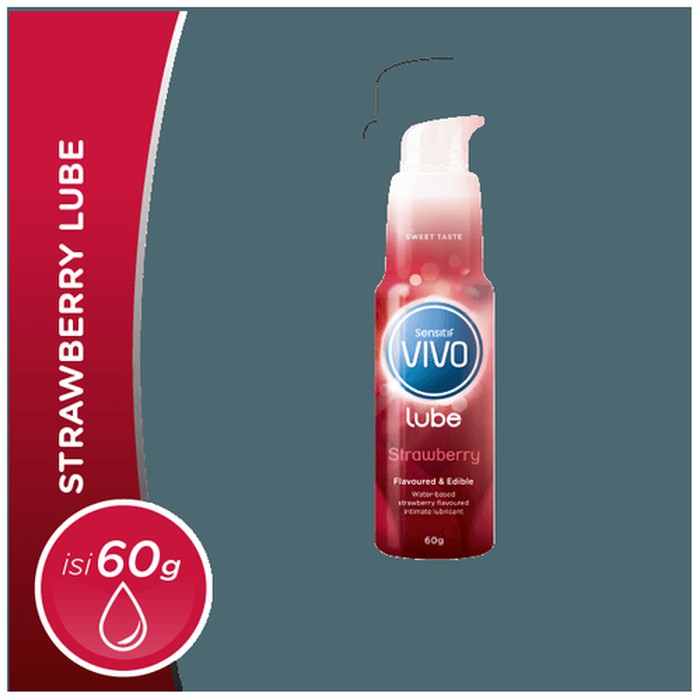 Jual Lubricant Vivo Strawberry Lube 60gr | Shopee Indonesia