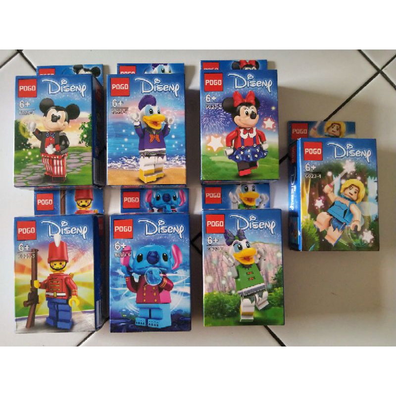 Jual Brick POGO karakter Disney Mickey Minnie Mouse Daisy donald duck ...