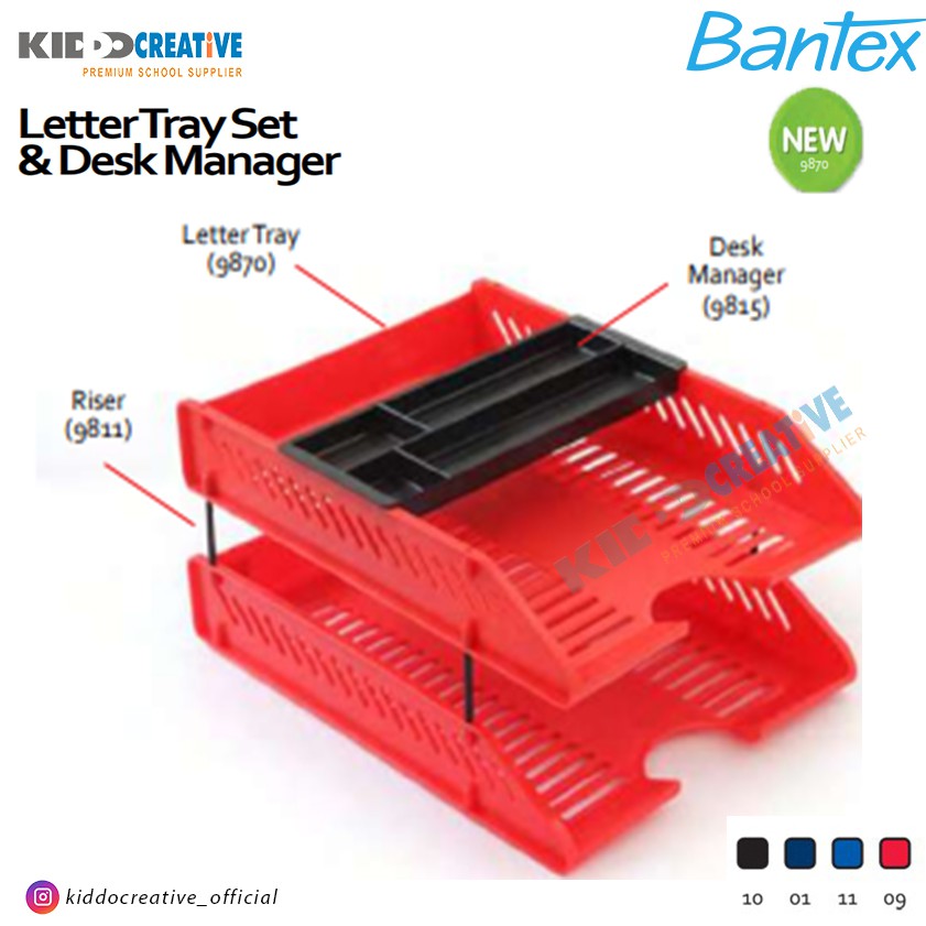 Jual Bantex Letter Tray Set & Desk Manager | Shopee Indonesia