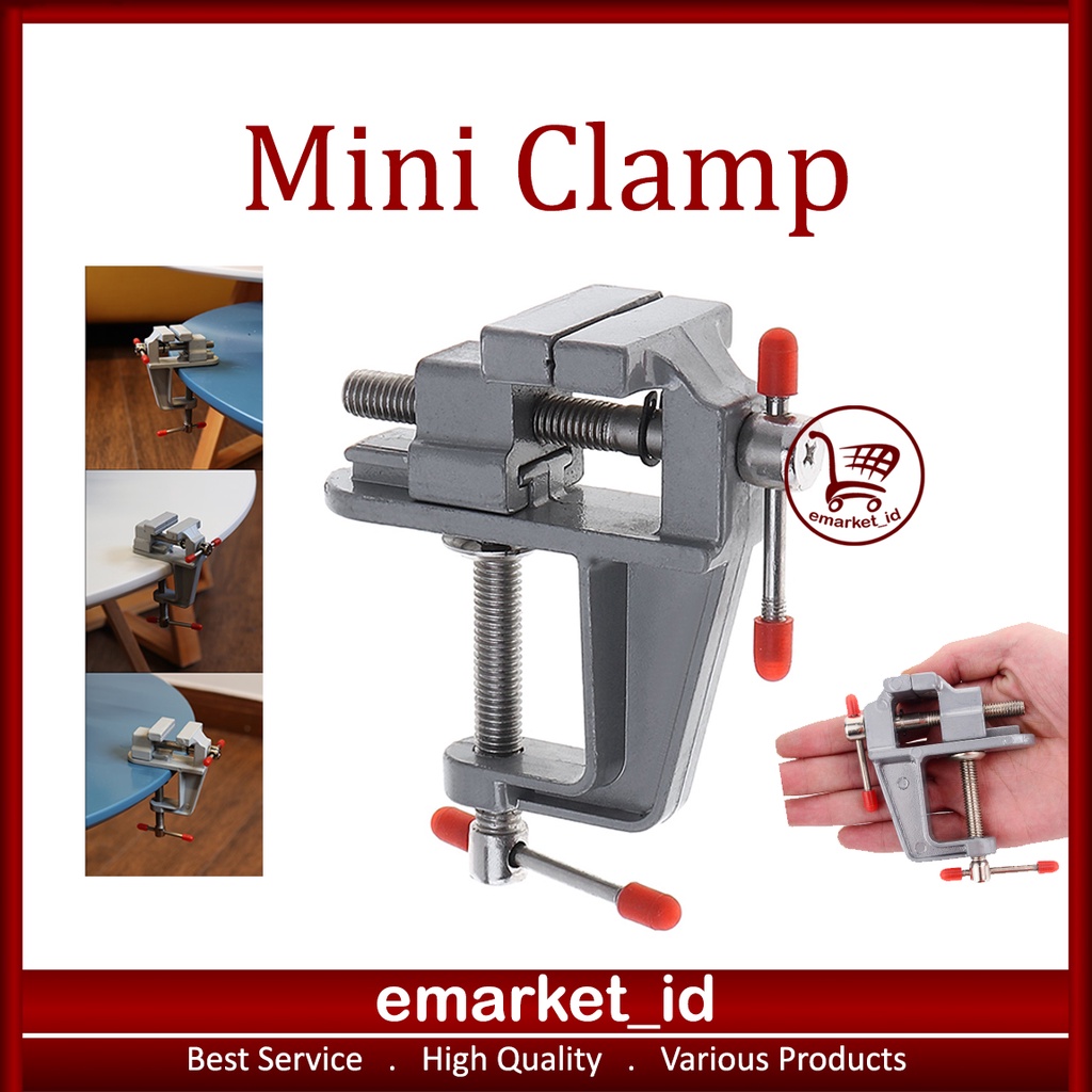 Jual Mini Clamp / Ragum Catok Meja / Vise Besi Klem Penjepit Perhiasan ...