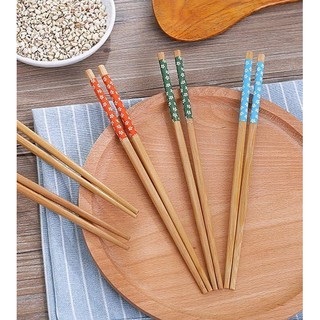 Sumpit Kayu Bambu Panjang Motif Bunga Cherry Blossom Sumpit Makan ...