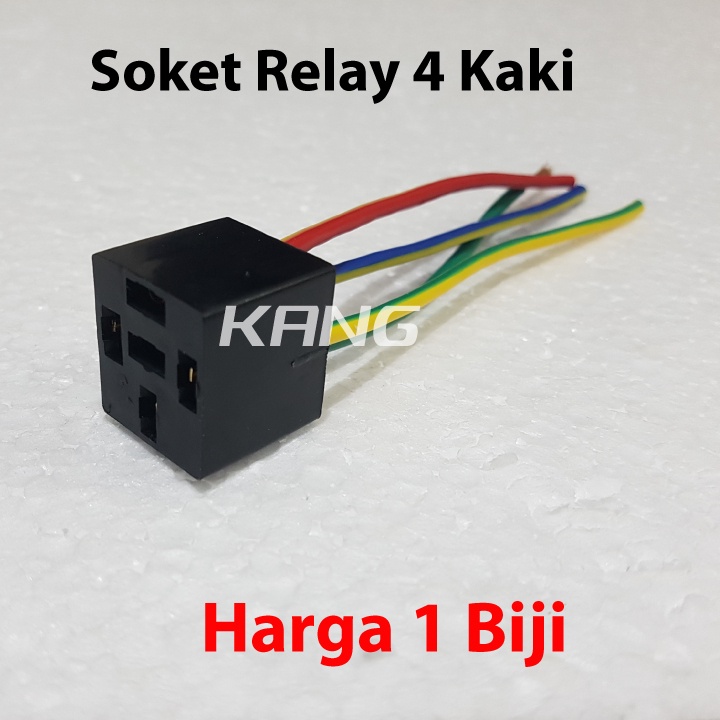 Jual Soket Relay 4 Kaki Socket Rellay Kaki 4 Relai Hitam | Shopee Indonesia