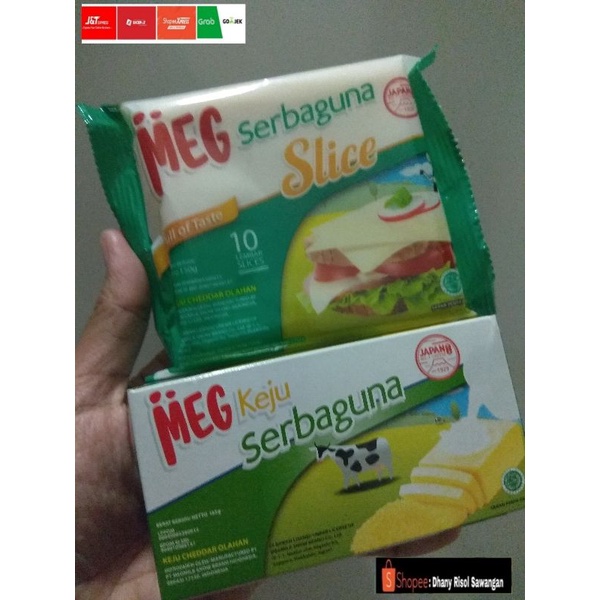 Jual Keju MEG serbaguna 165gr expired 2023 / Keju Meg Slice | Shopee ...