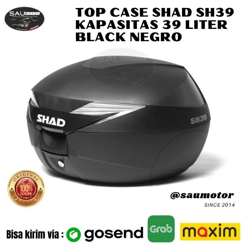Jual TOP BOX SHAD SH39 BLACK NEGRO TOP CASE SH39 BOX SH39 ORIGINAL ...