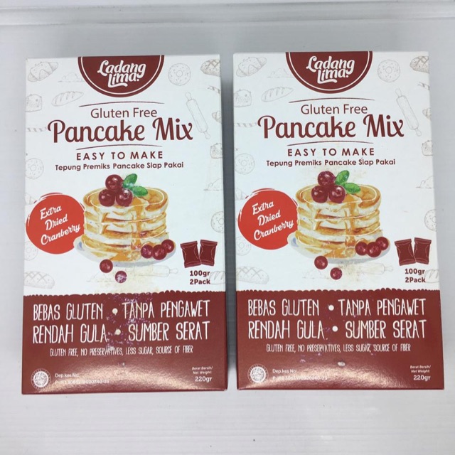 Jual Tepung Pancake Mix Ladang Lima 220 gram | Shopee Indonesia