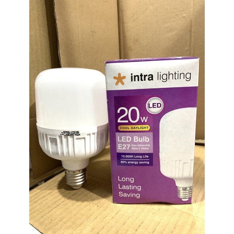 Jual LAMPU LED KAPSUL 20watt 20w 20 watt intra putih LAMPU LED MURAH TABUNG | Shopee Indonesia