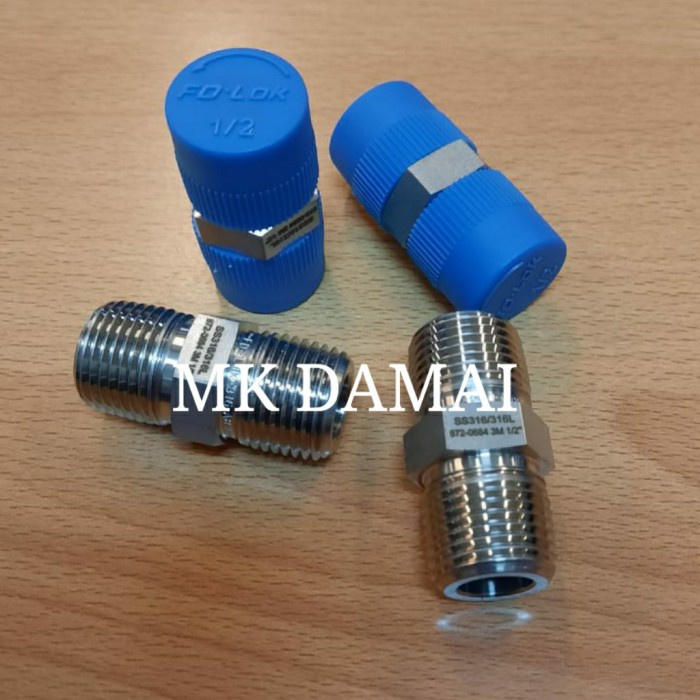 Jual Hex nepple SS316 class 3000 NPT 1/2"inch / Double nepel #3000 BEST ...