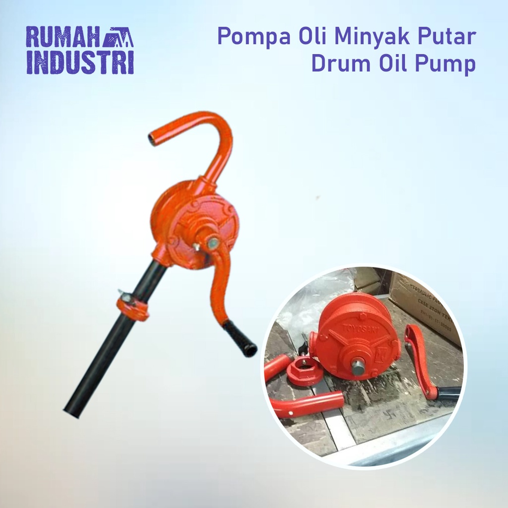 Jual TOP! Pompa Oli Minyak Putar Aluminium Rotary Drum Oil Pump Hioshi ...