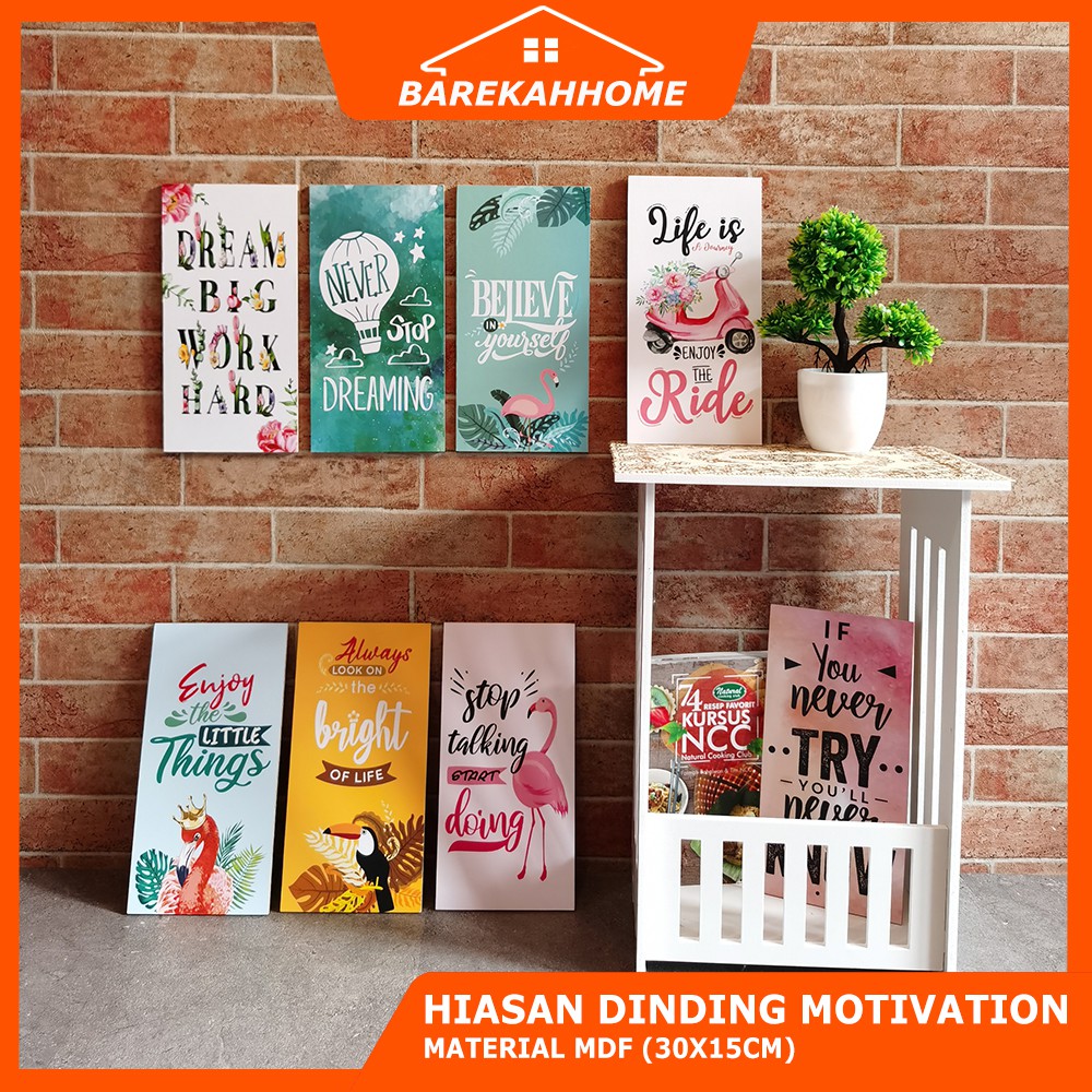 Jual Hiasan Dinding Dekorasi Kamar Wall Deccor Poster Kuotes MOTIVASI ...