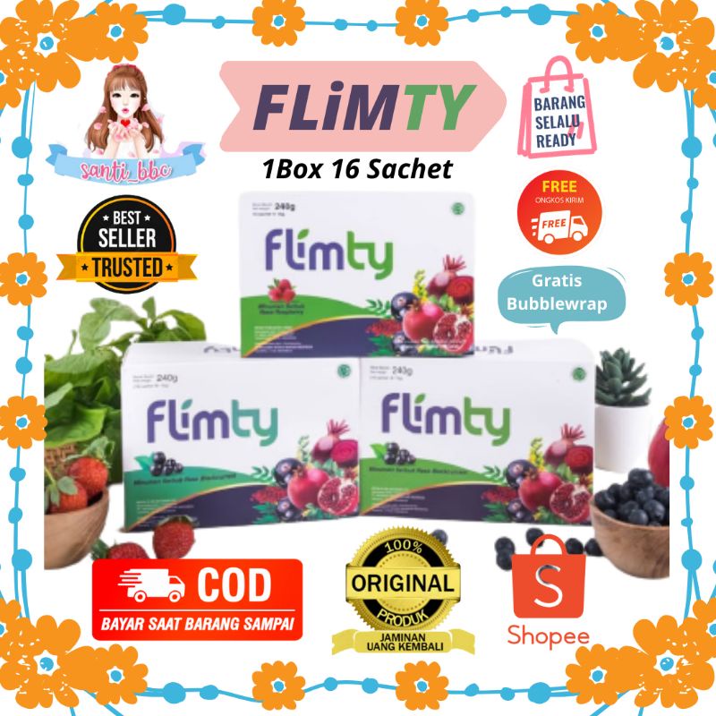 Jual Flimty Fiber 1 Box ( isi 16 sachet ) Antioksidan | Shopee Indonesia