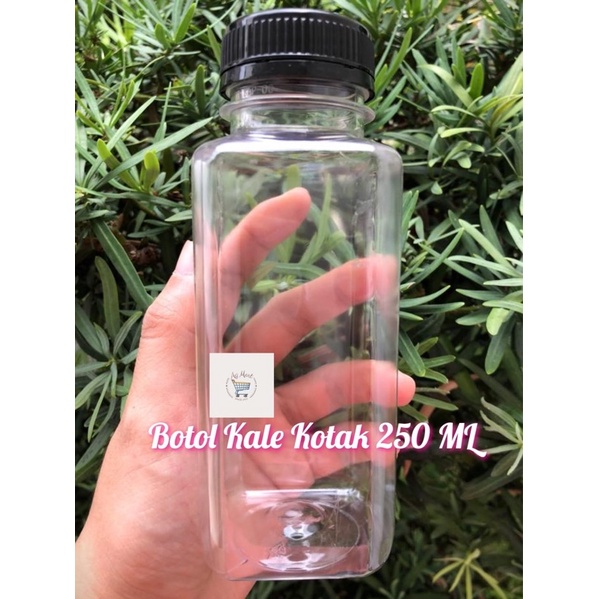 Jual Botol Kale Kotak 250 ml /Botol Jus / Botol kopi | Shopee Indonesia