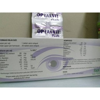 Jual Jual Murah Optalvit Plus Tablet (Vitamin Kesehatan Mata) Indonesia ...