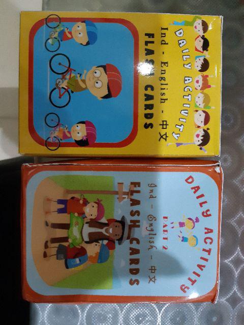 FLASH CARDS DAILY ACTIVITY / KARTU BELAJAR ANAK KEGIATAN SEHARI HARI ...