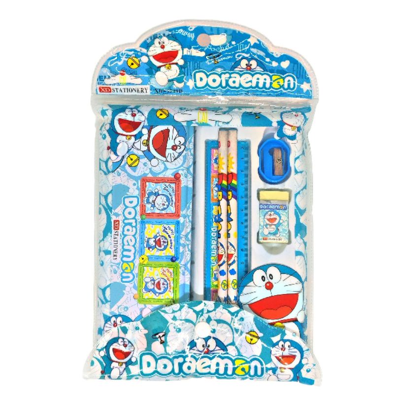 Jual Set Alat Tulis Anak Sekolah 5 in 1 Lengkap Karakter DORAEMON ...