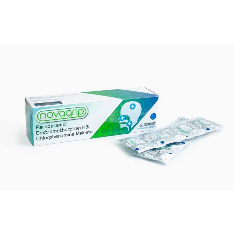 Jual novagrip tablet kaplet obat batuk 100's / box | Shopee Indonesia