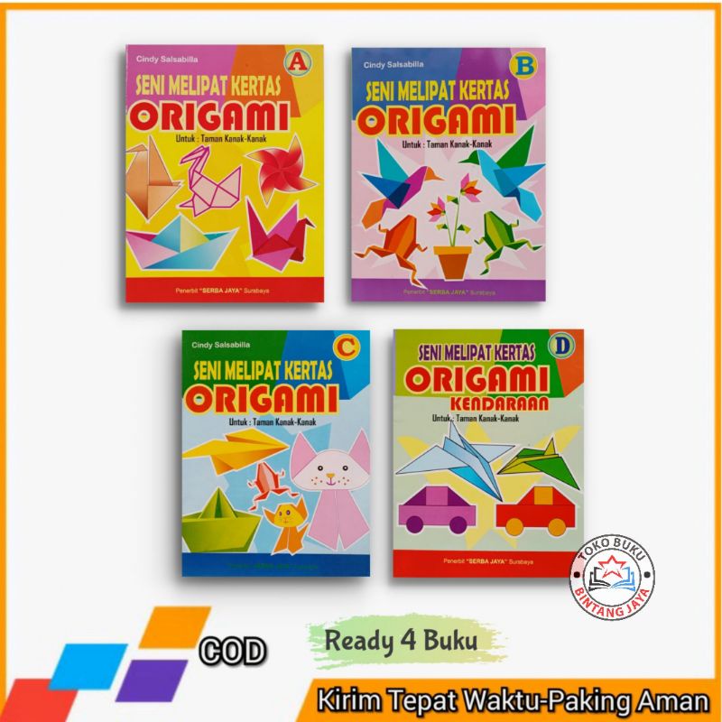 Jual Buku Melipat Kertas Origami Lengkap - Buku Panduan Melipat Kertas Origami Untuk Paud Dan TK ...