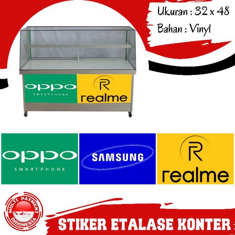 Jual STIKER VINYL BAWAH ETALASE KONTER HP | Shopee Indonesia