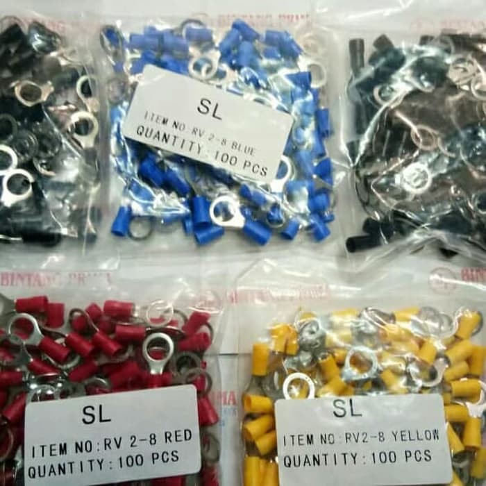 Jual Kabel Skun Ring / Sepatu Kabel / Scun Cable Ring + Vynil 2 - 8 mm | Shopee Indonesia