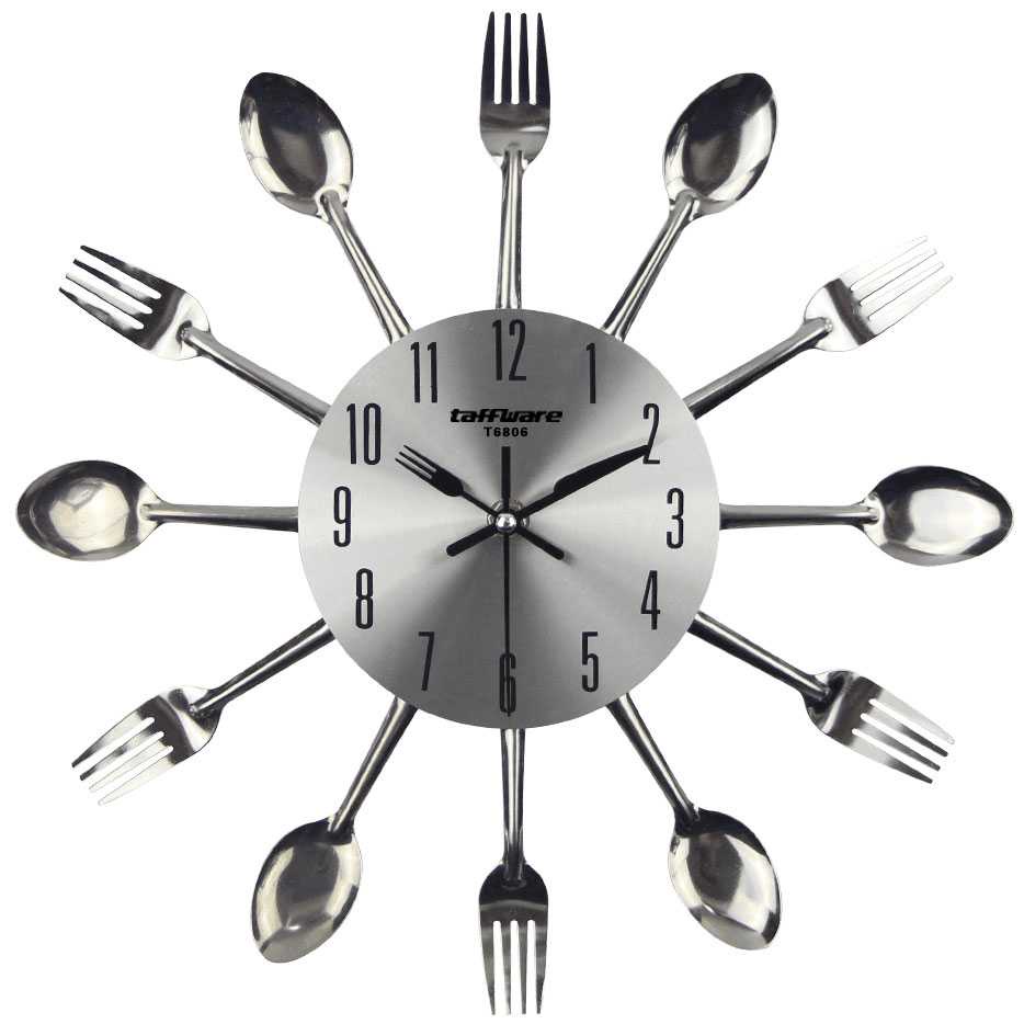 Jual Jam Dinding 3D Creative Design Kuliner Sendok Garpu - T6806/jam ...