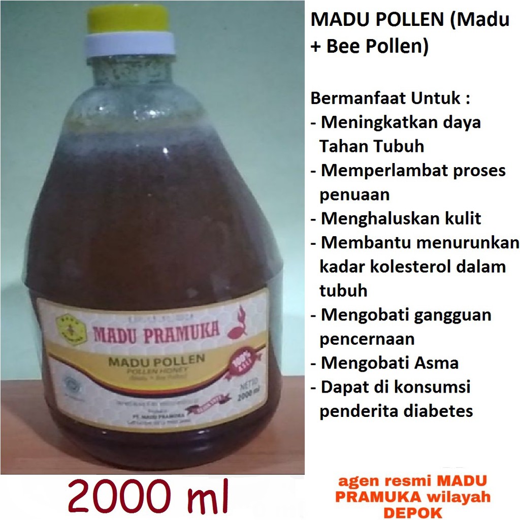 Jual Madu Pramuka MADU POLLEN 2 liter / 2000 ML | Shopee Indonesia