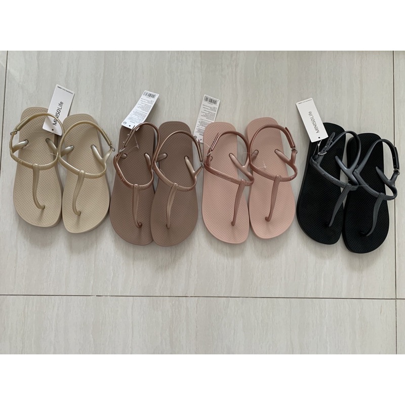 Jual Sandal Miniso cewek Classic Series Sendal Fashion Flat | Shopee ...