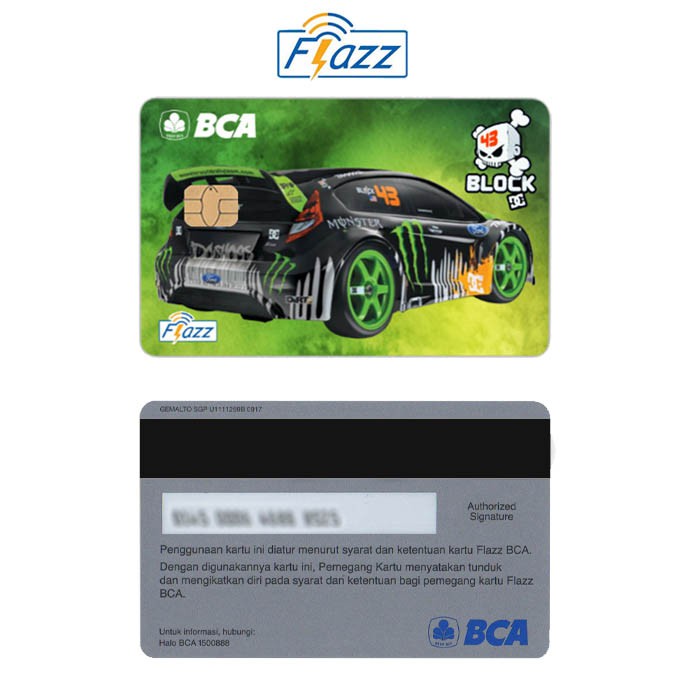 Jual Ken Block Car Kartu E-Money Flazz BCA Gen 2 NFC Custom Card | Shopee Indonesia