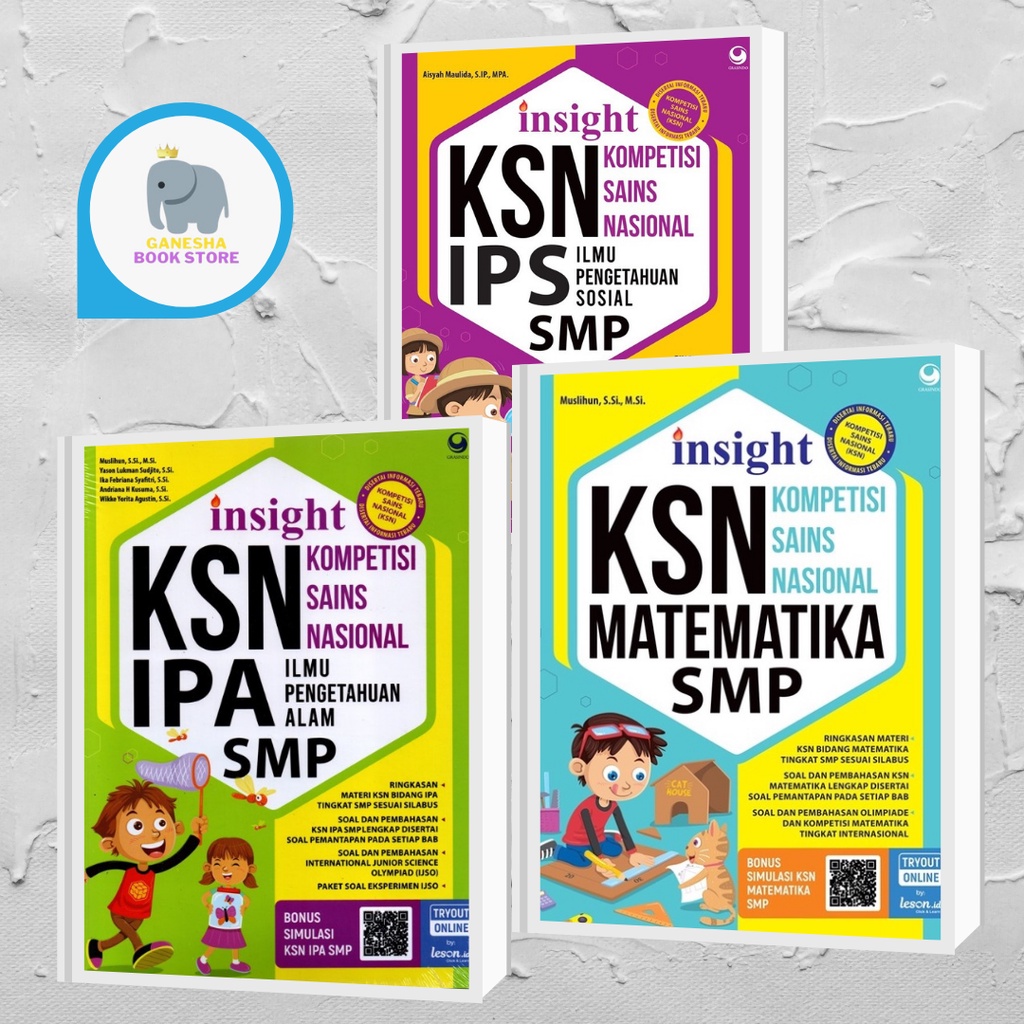Jual INSIGHT KSN IPA SMP GRASINDO KSN MATEMATIKA SMP KSN IPS SMP