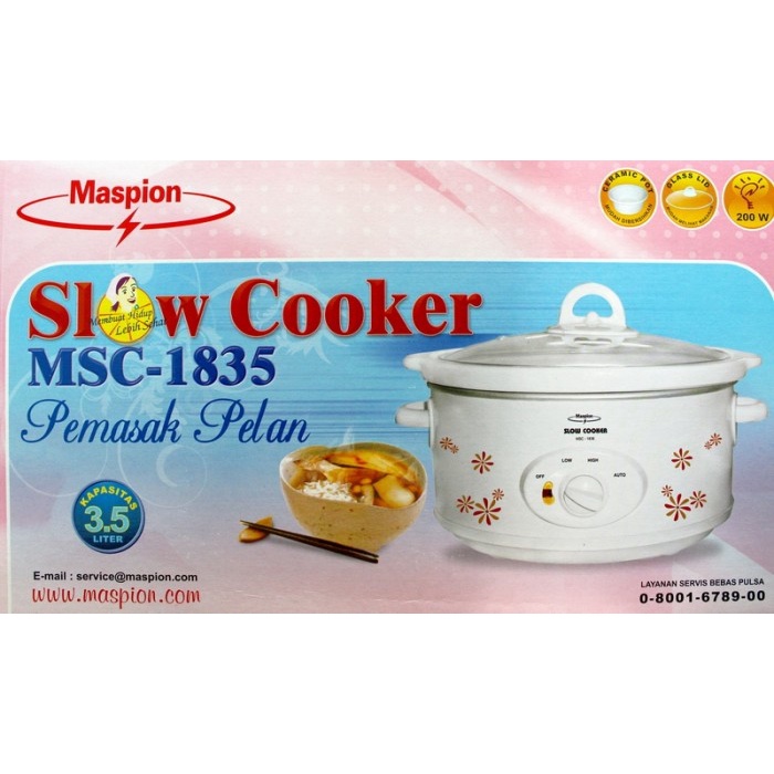 Jual Maspion Slow Cooker Msc 1835 Msc1835 | Shopee Indonesia