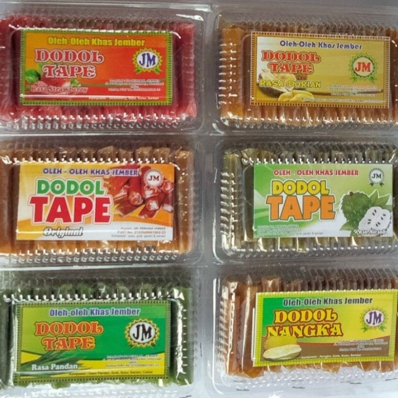 Jual Dodol Tape Aneka Rasa 250gr - Oleh-oleh Khas Jember Indonesia ...