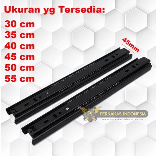 Jual Rel Laci Huben Double Track 35 Cm Bahan Besi Relling Dobel Tarik ...