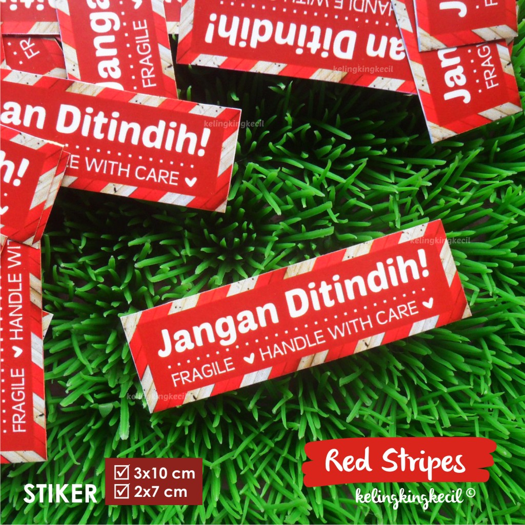 Jual STIKER FRAGILE - JANGAN DITINDIH - Red Stripes Indonesia|Shopee ...
