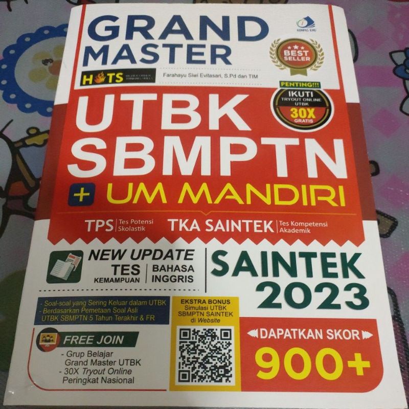 Jual JUAL CEPAT BUKU ORIGINAL GRAND MASTER UTBK SBMPTN UM MANDIRI SAINTEK 2023 KOMPAS ILMU ...