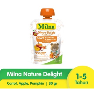Jual Milna Nature Delight Fruit Puree / Pure Buah / Pure Bayi | Shopee ...