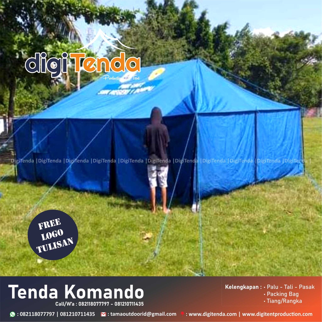 Jual Tenda Komando TNI - Regu Pramuka Peleton Uk. 4M x 6M - 6M x 14M ...