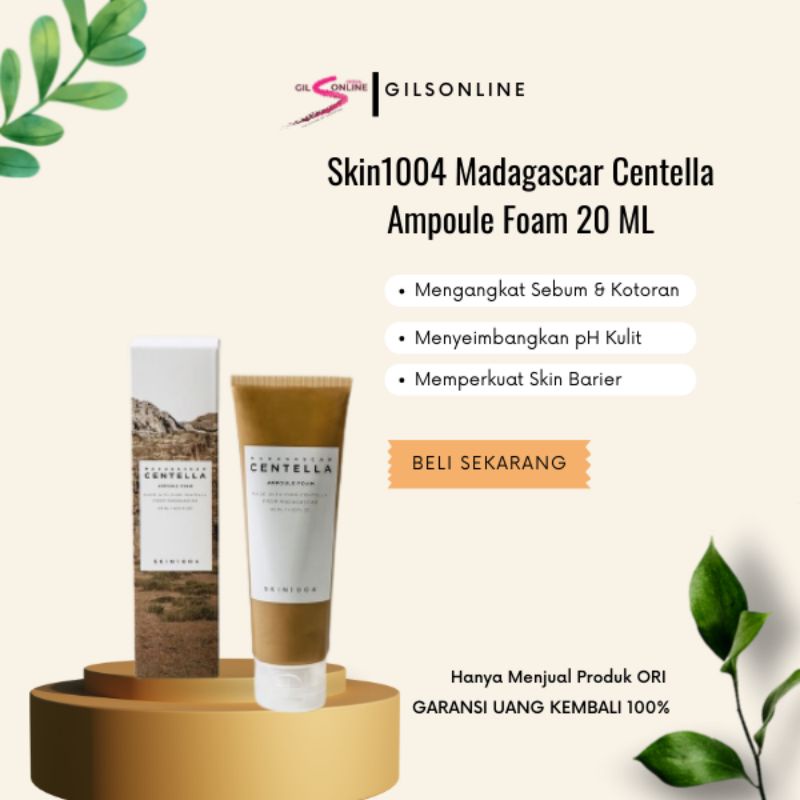 Jual Sabun Cuci Muka SKIN1004 Madagascar Centella Ampoule Foam - 20 ML ...