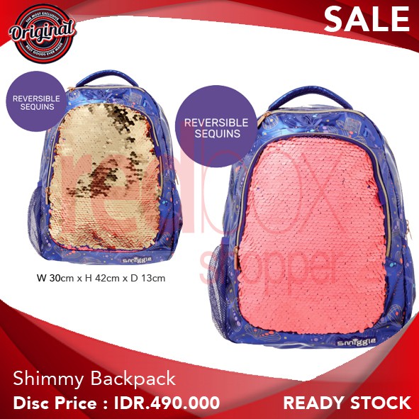 Jual ORIGINAL Smiggle Shimmy Backpack | Shopee Indonesia